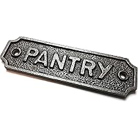 Jones & Grey VINTAGE STYLE CAST IRON DOOR SIGN - PANTRY : Amazon.co.uk ...