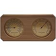 HSE Cedar Sauna Thermometer & Hygrometer - 2-in-1 Mechanical Instrument with Minimalist Design ...