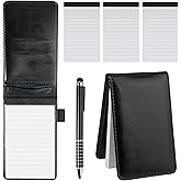 FINEASY Mini Blocco Note A7 con Penna in Metallo e 50 Fogli a Righe ...