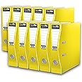 Durafile Lever Arch Files, Yellow, Pack of 10 Folders, Heavy Duty Board ...