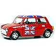 Welly Mini Cooper Model (Red) with Union Jack Top Made of Die Cast ...