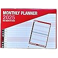 2025 A3 Family Organiser Planner 5 Column Month to View Monthly Wall ...