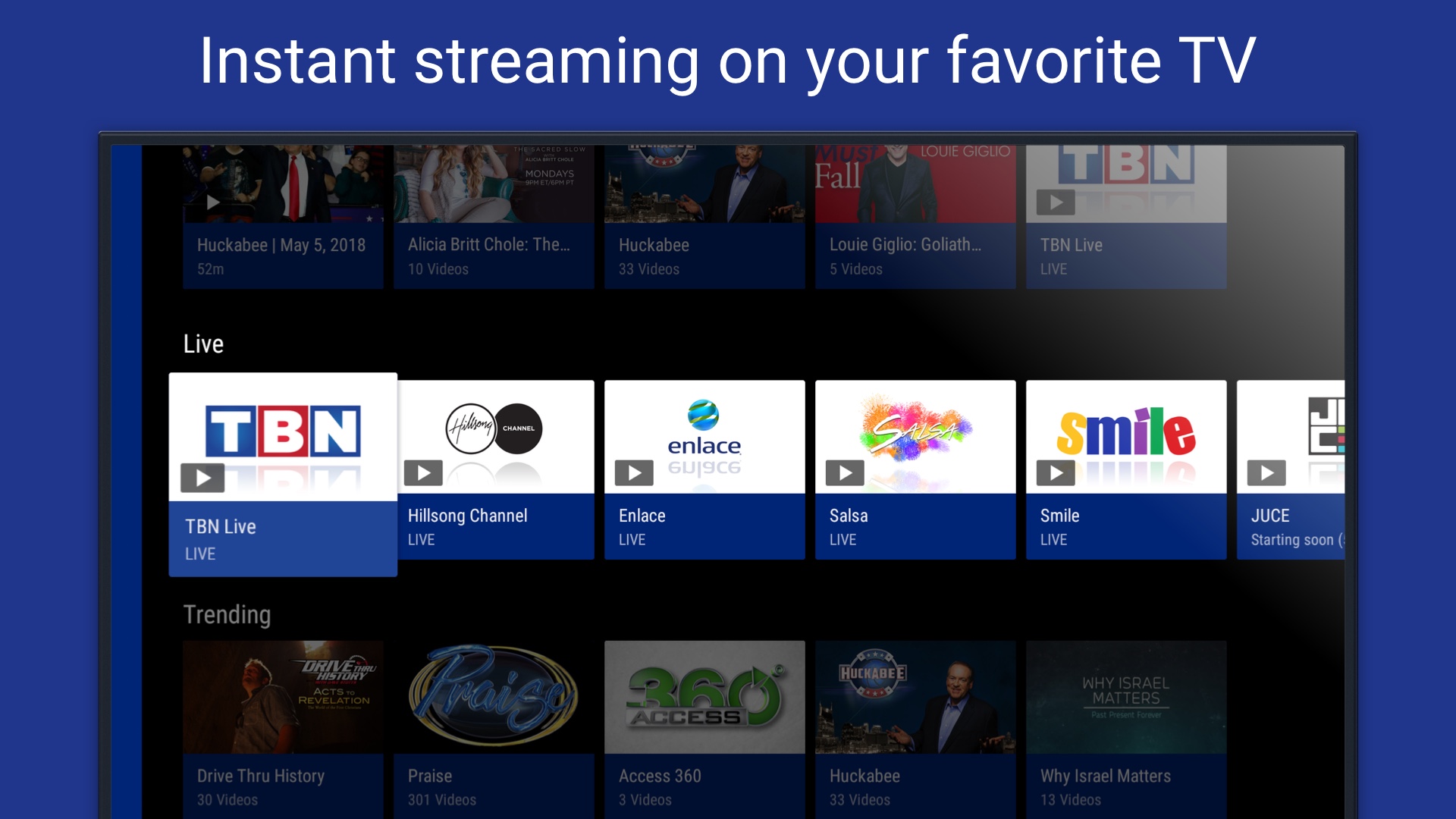 TBN: Watch TV Shows and Live TV for Free: Amazon.fr: Appstore pour Android