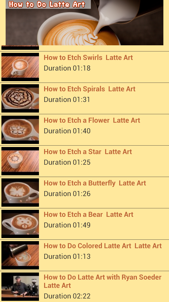 Latte Art Tutorials: Amazon.co.uk: Appstore for Android