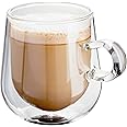 Judge JDG35 Double Walled Glass Coffee Cups with Handle, Set of 2 ...