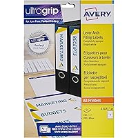 Avery L4761-25 Printable, Customisable Lever Arch File Labels, 4 Labels ...