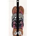 Flip Flop and Sandal Hanger By Boottique - Black Velvet Hanger holds 7 ...