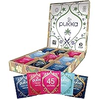Pukka Herbs Tea Selection Gift Box, Collection of Organic Herbal Teas (1 Box, 45 Sachets ...