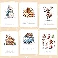 LOViLEE® Weihnachtskarten inkl. extra Umschläge & Sticker im 10er Geschenkset - hochwertiges ...