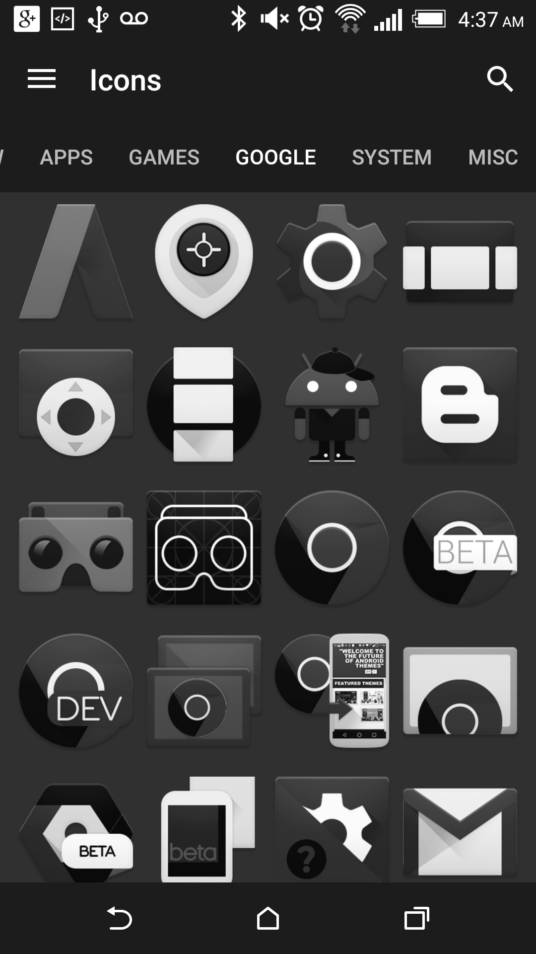 BLACK - Icon Pack: Amazon.co.uk: Appstore for Android