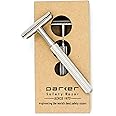 Parker Safety Razor, Model 78R 3-Piece Closed Comb Safety Razor with 5 ...