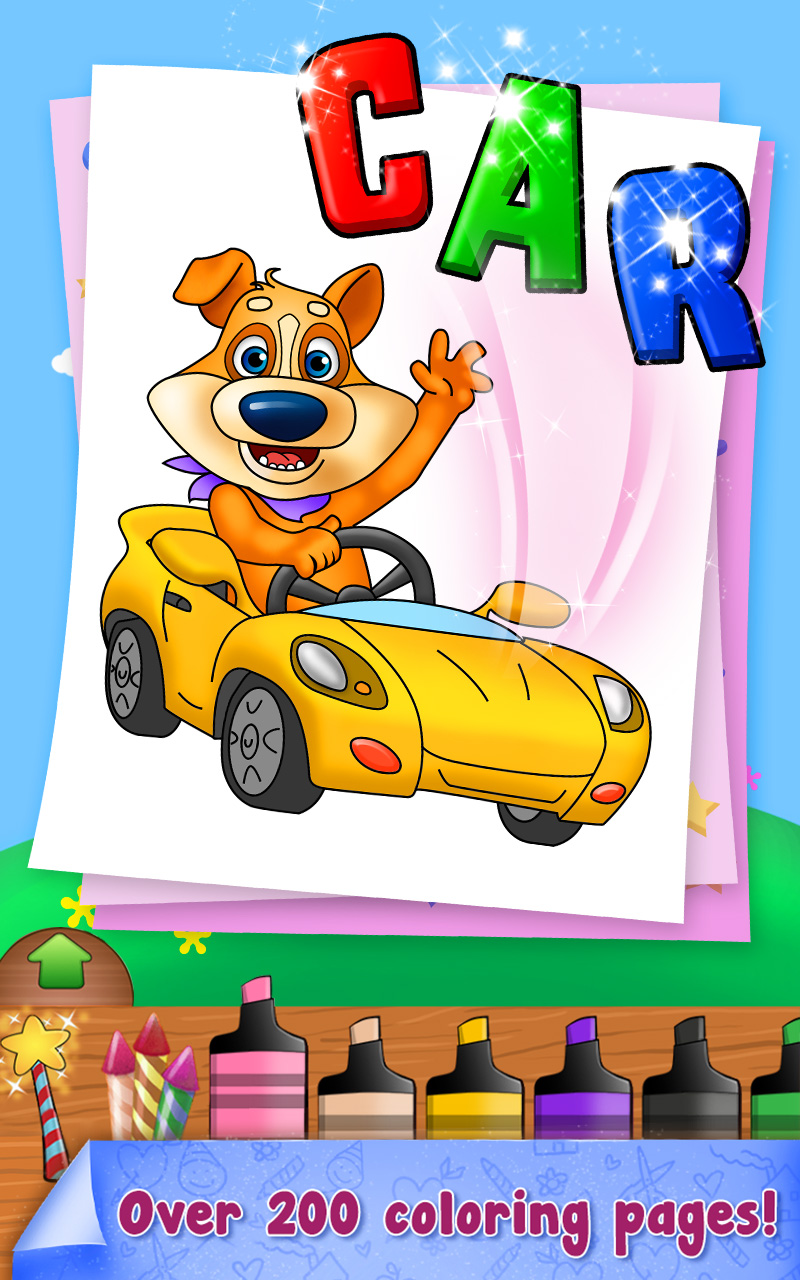 Paint Sparkles Draw - My First Coloring Book HD! : Amazon.co.uk: Apps ...