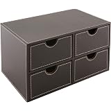 Osco Faux Leather Box File - Brown BPUBF1 : Amazon.co.uk: Stationery ...