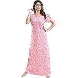 Buy 9shines Label Women's Cotton Floral Maxi Nighty at Amazon.in