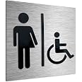 ALÚMADESIGNCO Gender Neutral Accessible Toilet Sign - Transgender ...