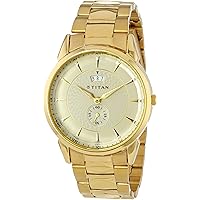 Titan Regalia Opulent Black Dial Analog with Day and Date Stainless ...