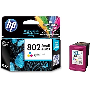 Amazon.in: Buy HP 802 Small Ink Cartridge - Tri-color Online at Low ...