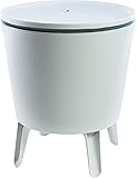 Keter Cool Bar Plastic Outdoor Ice Cooler Table Garden Furniture ...