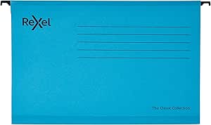 Rexel Classic Suspension Files Foolscap Blue (Pack of 25) 2115590 ...