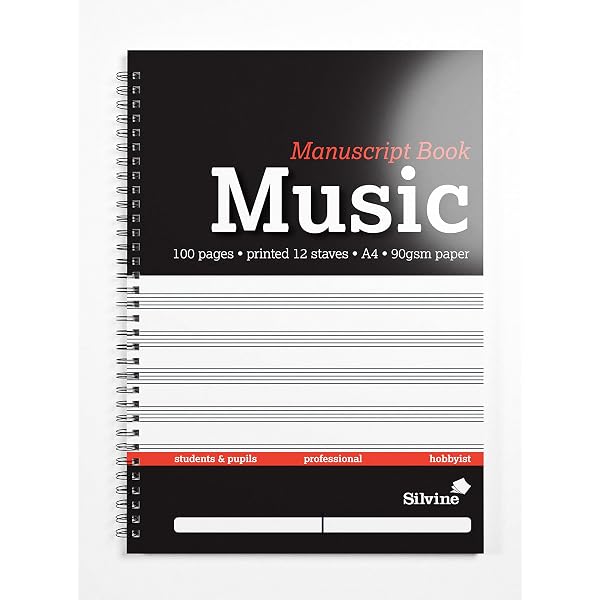 Music Staff Notebook Usic Staff Notebook: Anuscript Paper | 12 Staves ...