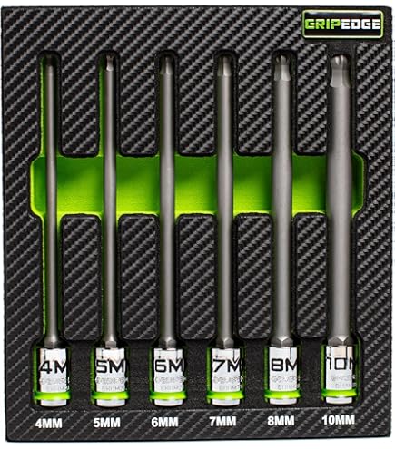 Stud Extractor Socket GRIPEDGE 10-PC 3/8" Drive Deep Metric - Remove ...