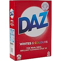 Daz Washing Powder for Whites & Colours, 40 Washes, 2.6 kg : Amazon.co ...