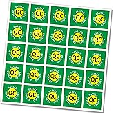 PG Creations QC Passed Ok Tested Stickers for Quality Check, 15x15 mm ...