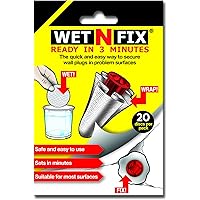 WETNFIX (20 Discs) - Fixing Wall Plugs Fast! No Need to Fill or redrill ...
