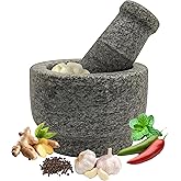 Buy Kipiq Stone Mortar and Pestle Set for Spices, Okhli Masher ...