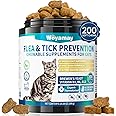 Woyamay Flea and Tick Support for Cats Chewables, 200 Treats Natural ...