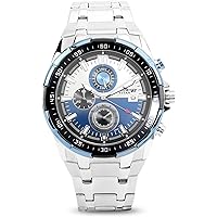 Titan Quartz Chronograph Blue Dial Stainless Steel Strap Watch for Men ...