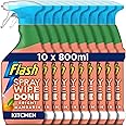 Flash Spray.Wipe.Done Kitchen Cleaner Spray, 8 litres (800 ml x 10 ...