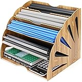 EasyPAG Fan-Shaped 6 Compartment Desktop Mesh in Tray Office Desk Tidy ...