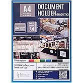 Infomate Magnetic Document Holder A4 for Iron Metallic Surfaces- Pack ...