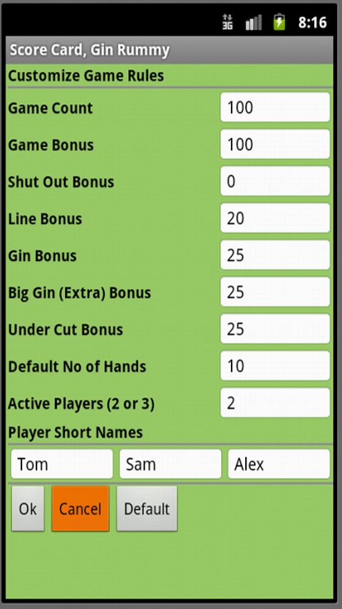 Score Card, Gin Rummy : Amazon.co.uk: Apps & Games