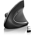 CSL - Wireless Vertical Ergonomic USB Mouse, Bluetooth + 2,4 Ghz Wireless Optical Mouse TM137U ...
