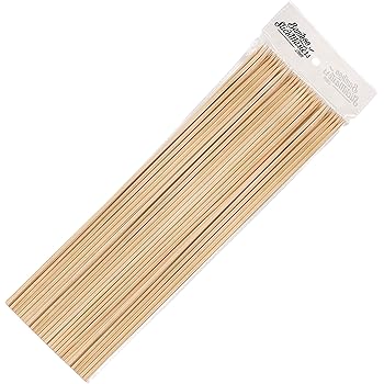 Bamboo Stick Masters 40cm x100 Wooden Skewers Sticks Extra Long Strong ...