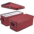 UENTIP CD Storage Boxes - Pack of 2 CD Case Storage- 13.2" x 5.9" x 5.3 ...