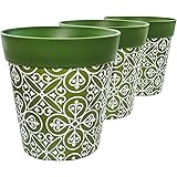 Hum Flowerpots, 15cm Set of 3, Various Patterns Colours and Sizes ...