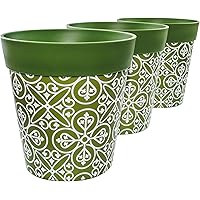 Hum Flowerpots, 22cm Set of 3, Various Patterns Colours and Sizes ...