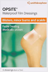 Opsite Waterproof Film Dressings 5 Dressings (6cm x 7cm): Amazon.co.uk ...