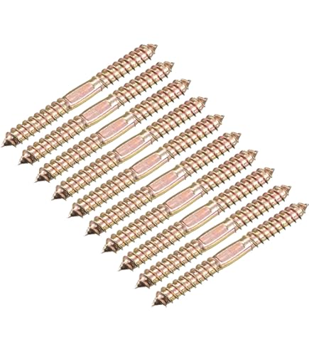 Double Threaded Bolt 20pcs Dowel Screws Self-tapping Thread Bolts For ...