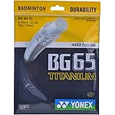 Buy YONEX BG 65 0.70mm Badminton Strings (Black) Titanium Online at Low ...