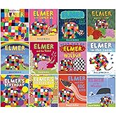 Elmer 12 Book Collection Set - Children Picture Flats Illustrated ...