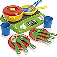 Dantoy Cook and Serve Set with Cooker, 16 Piece Pretend Play for Kids ...