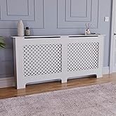 Vida Designs Oxford Radiator Cover Traditional White Painted MDF ...
