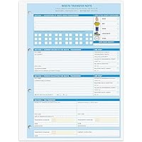 A4 Duty of Care Waste Transfer Note Pads with Waste Codes, 2 Part ...