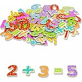Melissa & Doug Magnetic Wooden Letters and Numbers Bundle : Amazon.co ...