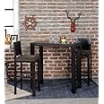 Chetan Interiors Solid Sheesham Wood Bar Dining Table 2 Seater Set ...