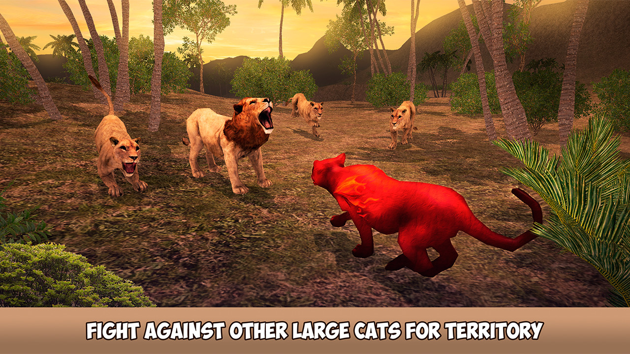 Panther Family African Life: Animal Dash Safari Big Cat Simulator ...